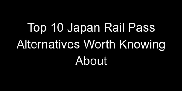 Top 10 Japan Rail Pass Alternatives Worth Knowing About | TOP10JP
